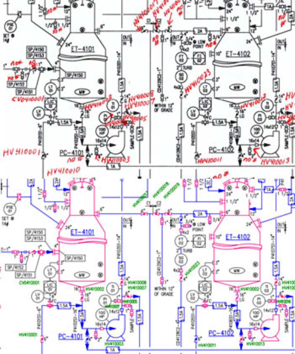 Red Line Drawing Example